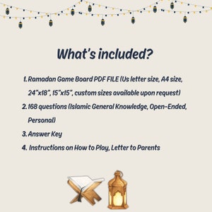 Ramadan Activities, Ramadan Board Game for Kids, Islamic Learning Game ...