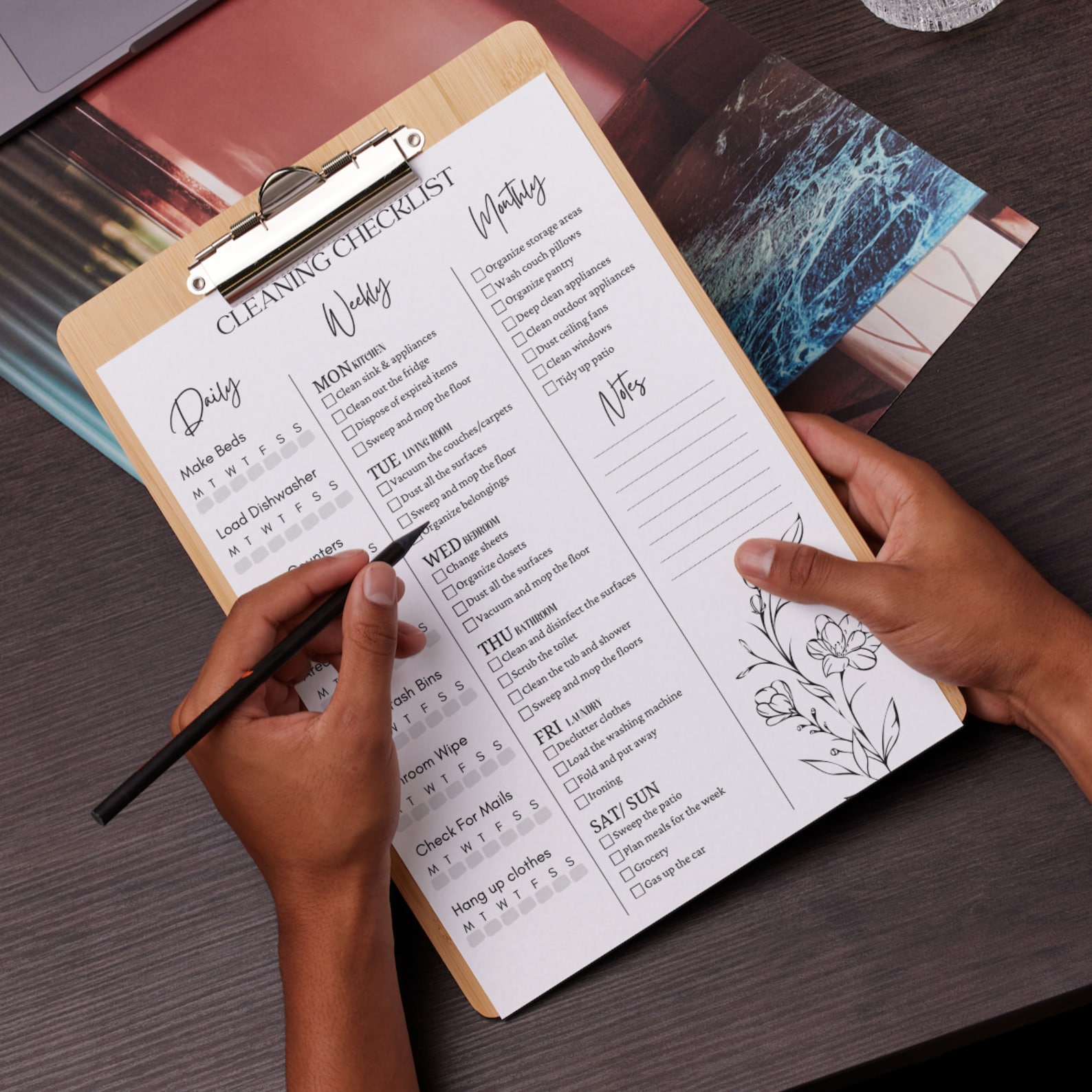 Printable Cleaning Schedule, Working Moms, Cleaning Checklist, House ...