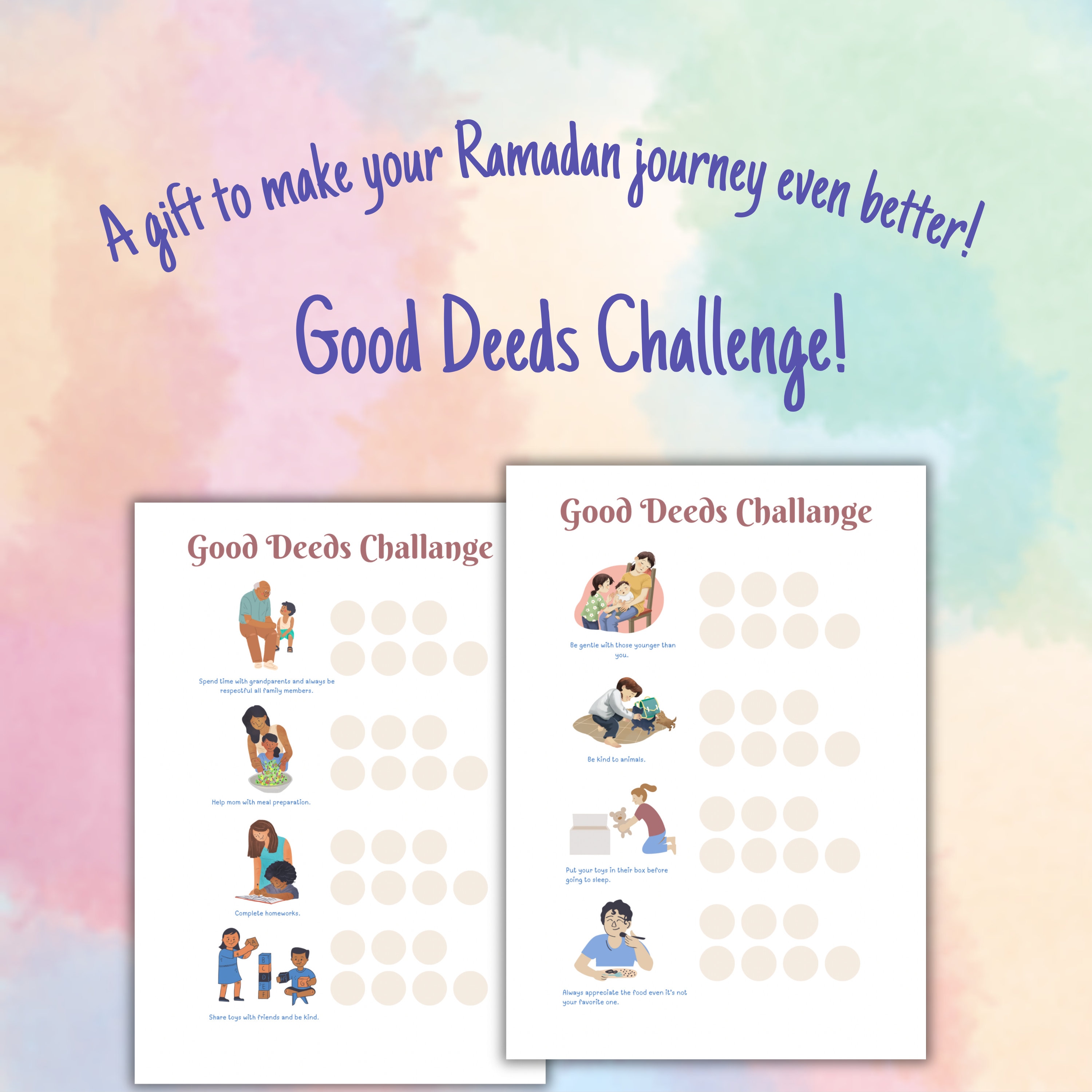 Ramadan Activity Sheets, Kids Islamic Learning, Eid Activity Book ...