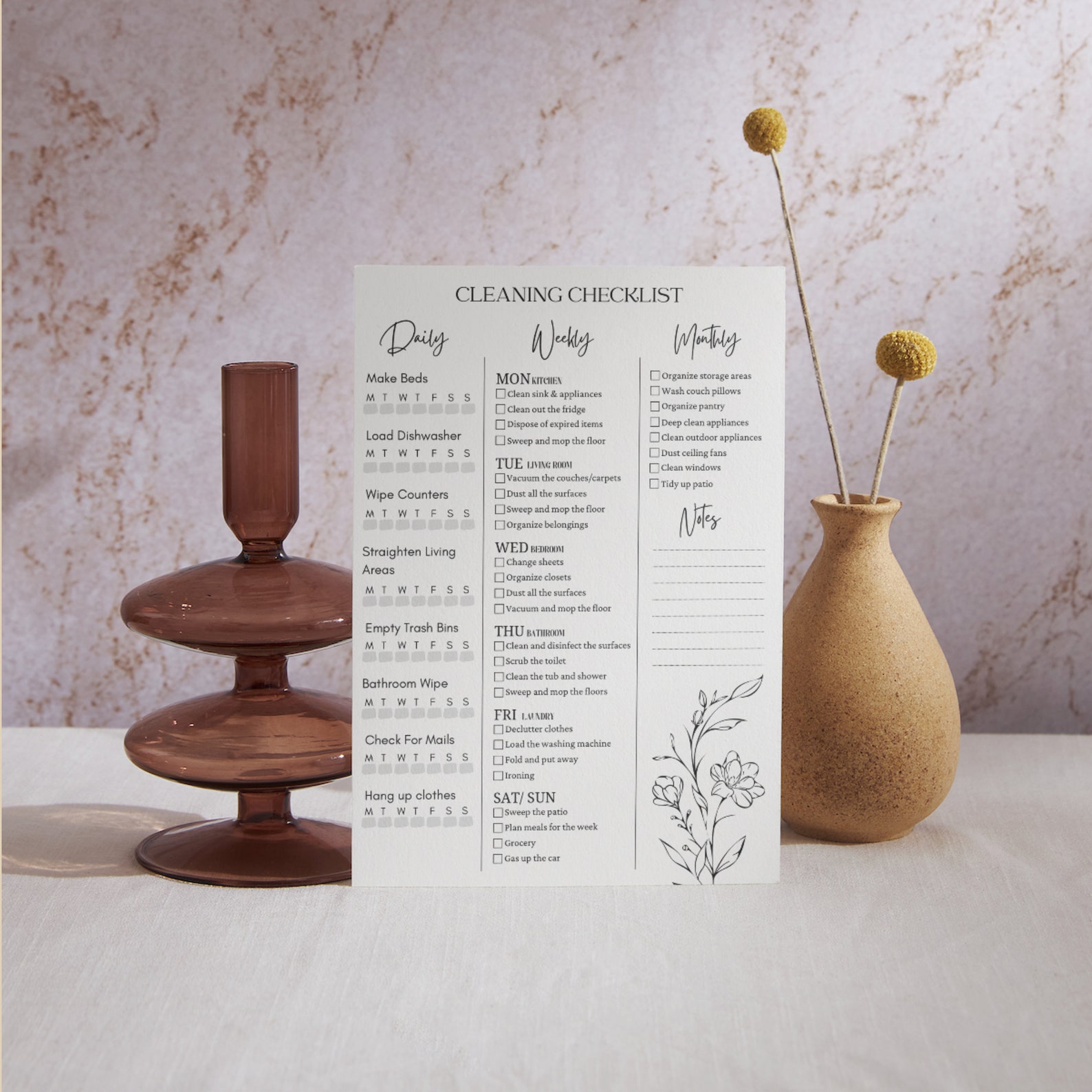 Printable Cleaning Schedule, Working Moms, Cleaning Checklist, House ...