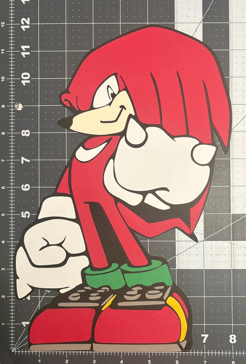 Knuckles Wall Cutout - Etsy