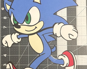 Sonic the Hedgehog Cutout - Etsy