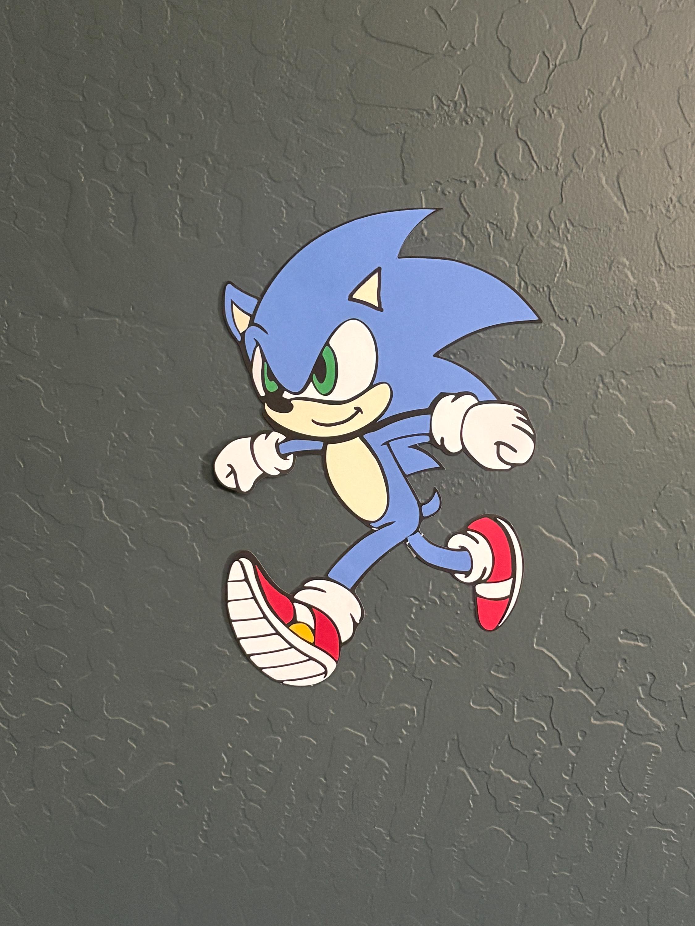 Sonic the Hedgehog Cutout - Etsy