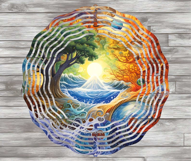 The Elements Wind Water Fire and Earth Wind Spinner - Etsy
