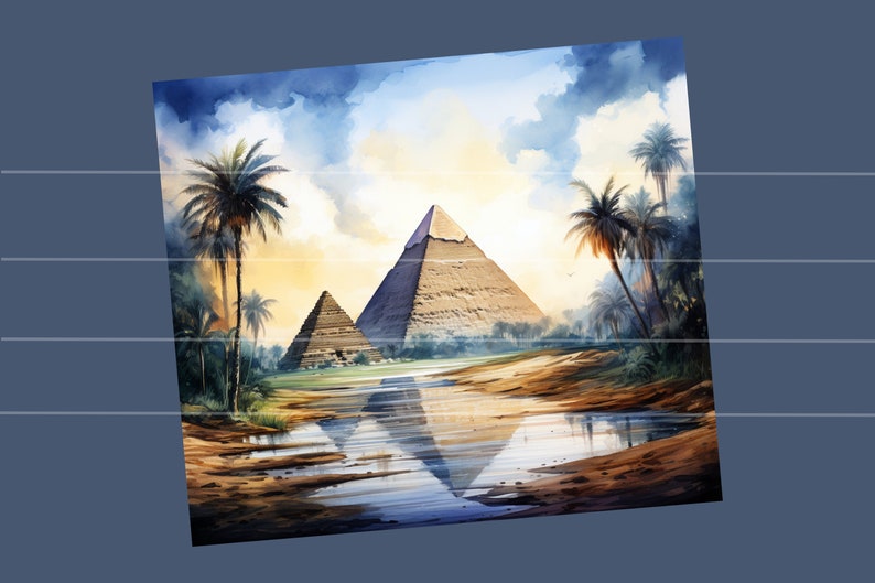 Egyptian Pyramids Tumbler Wraps - Pharaoh, Egypt, PNG, Sublimation - Etsy