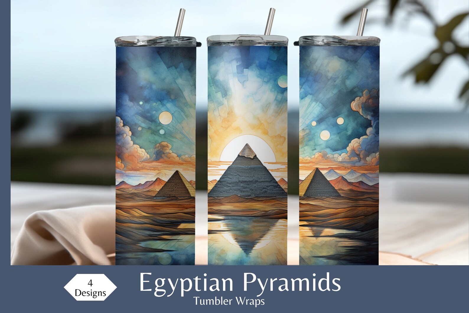 Egyptian Pyramids Tumbler Wraps - Pharaoh, Egypt, PNG, Sublimation - Etsy