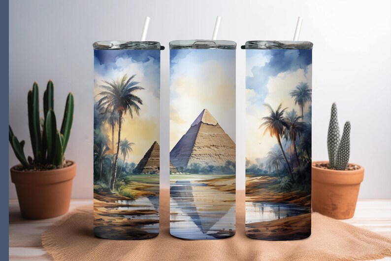 Egyptian Pyramids Tumbler Wraps - Pharaoh, Egypt, PNG, Sublimation - Etsy