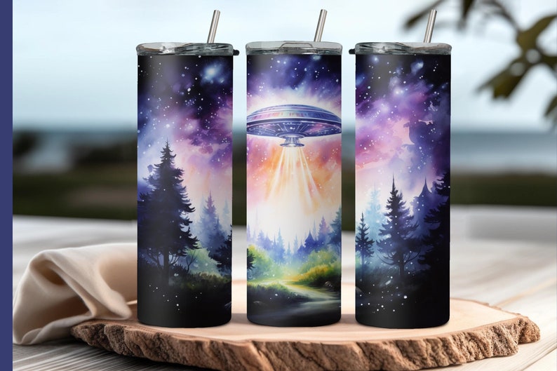 UFO Tumbler Wraps - PNG, Sublimation - Etsy