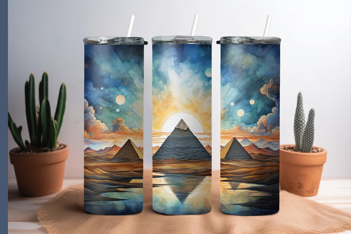 Egyptian Pyramids Tumbler Wraps - Pharaoh, Egypt, PNG, Sublimation - Etsy