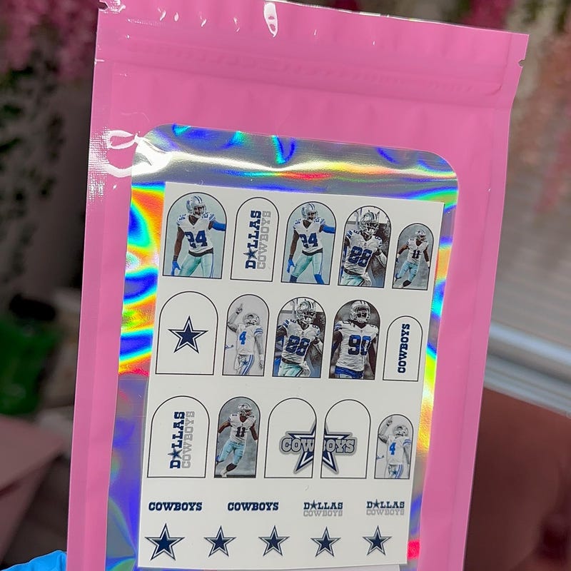 Dallas Cowboys Nail Decals - Etsy