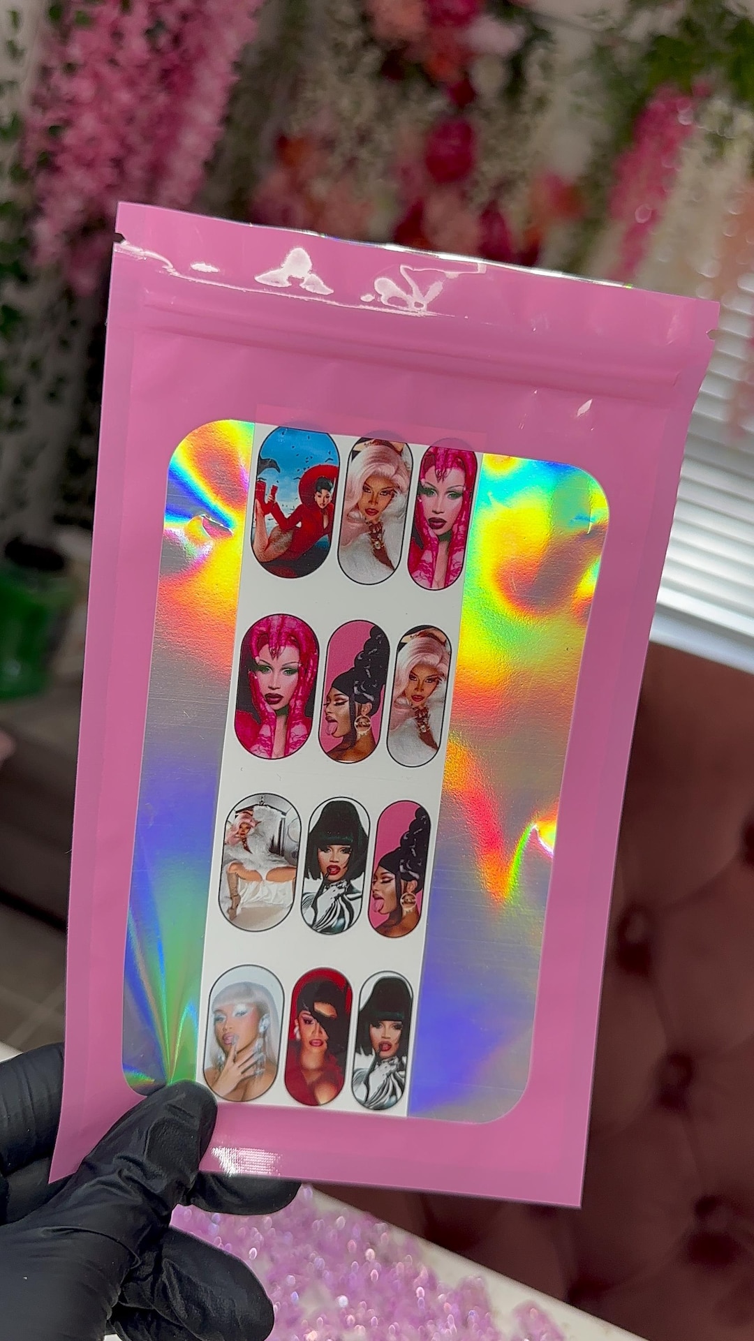Bronx Baddie Inspired Water Slide Nail Decals: Press Ons- Acrylic - Etsy