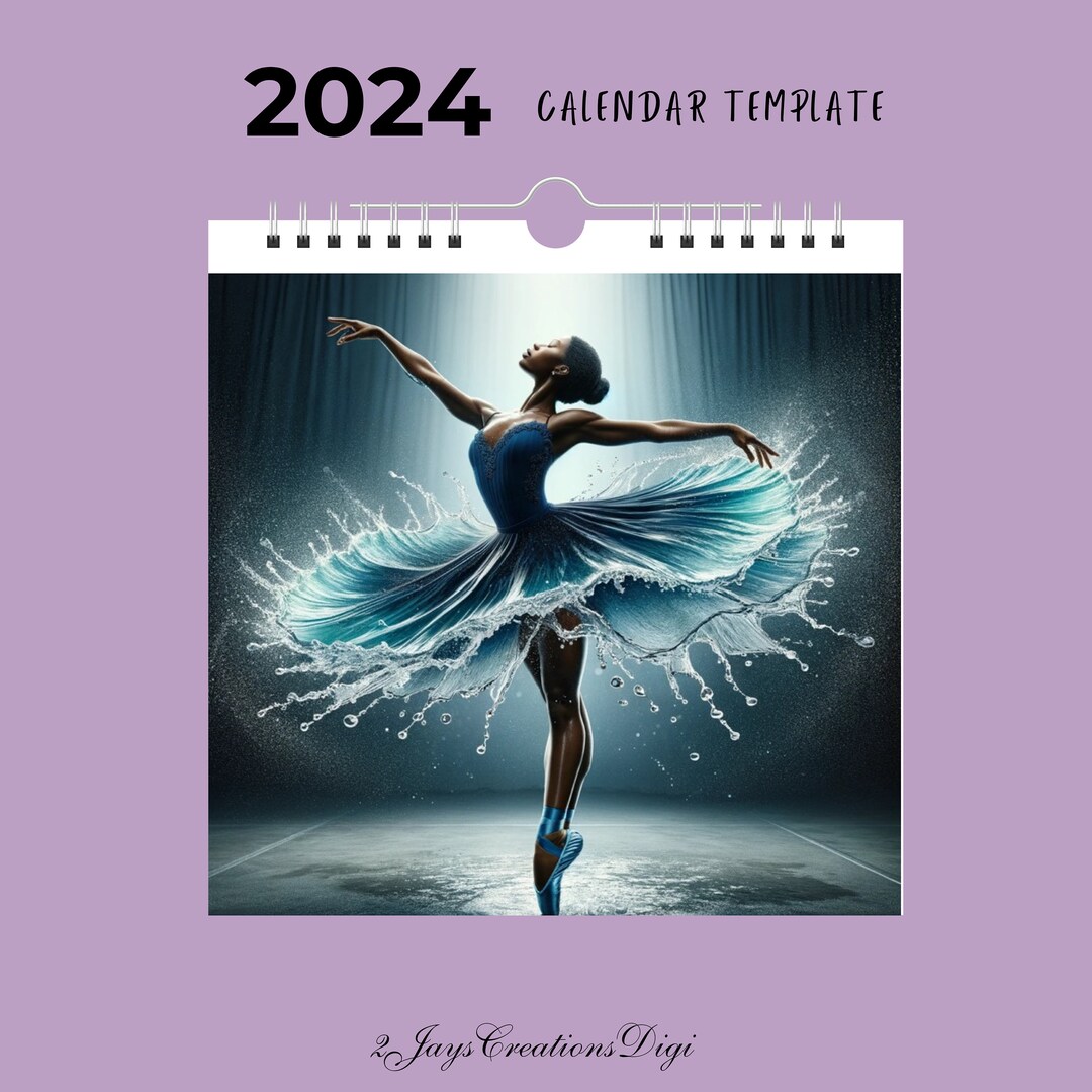 2024 Customizable Canva Calendar Template Editable Digital Planner for ...