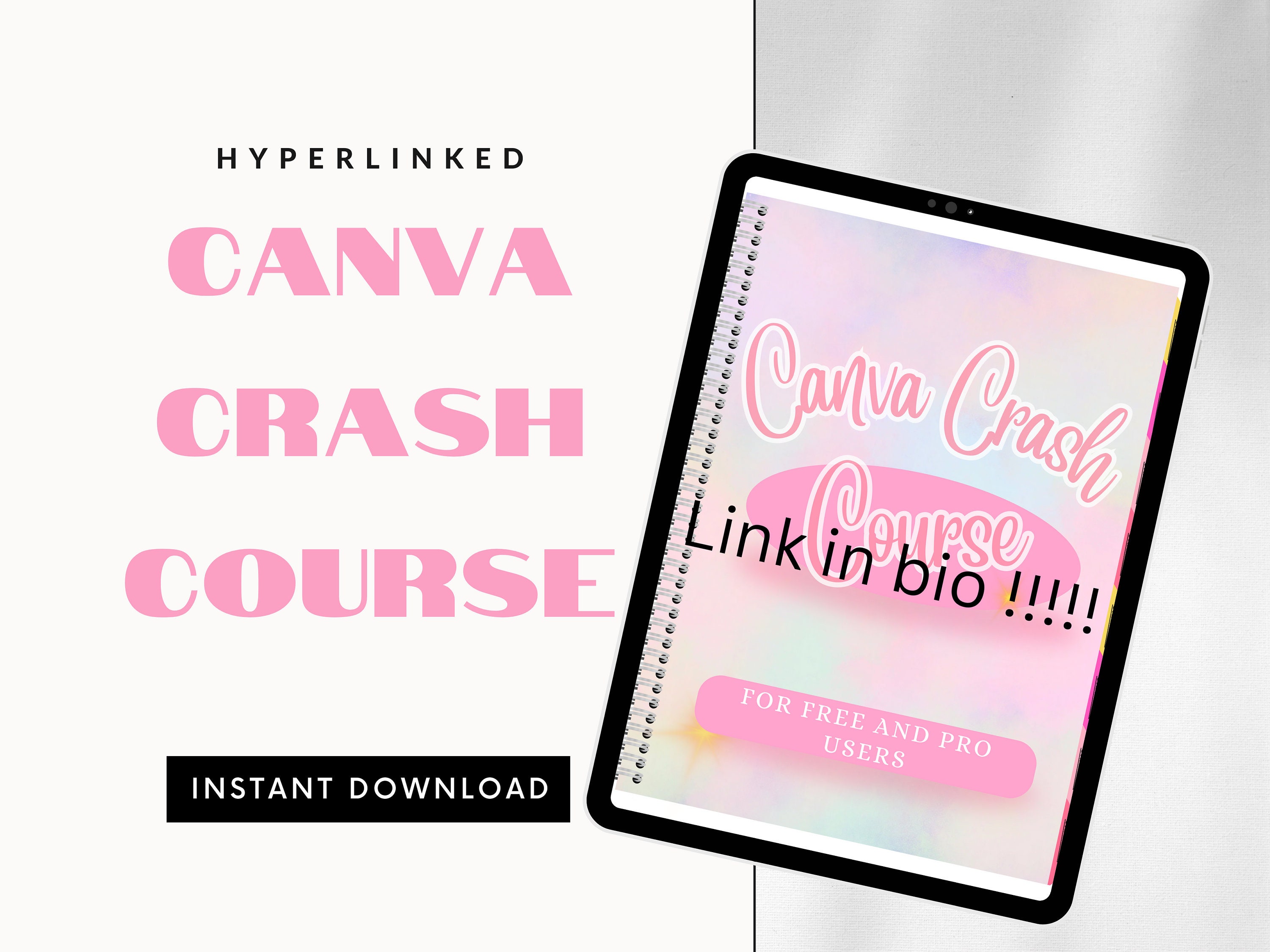 Canva Crash Course for Beginners, Editable Canva Guide , Instant ...