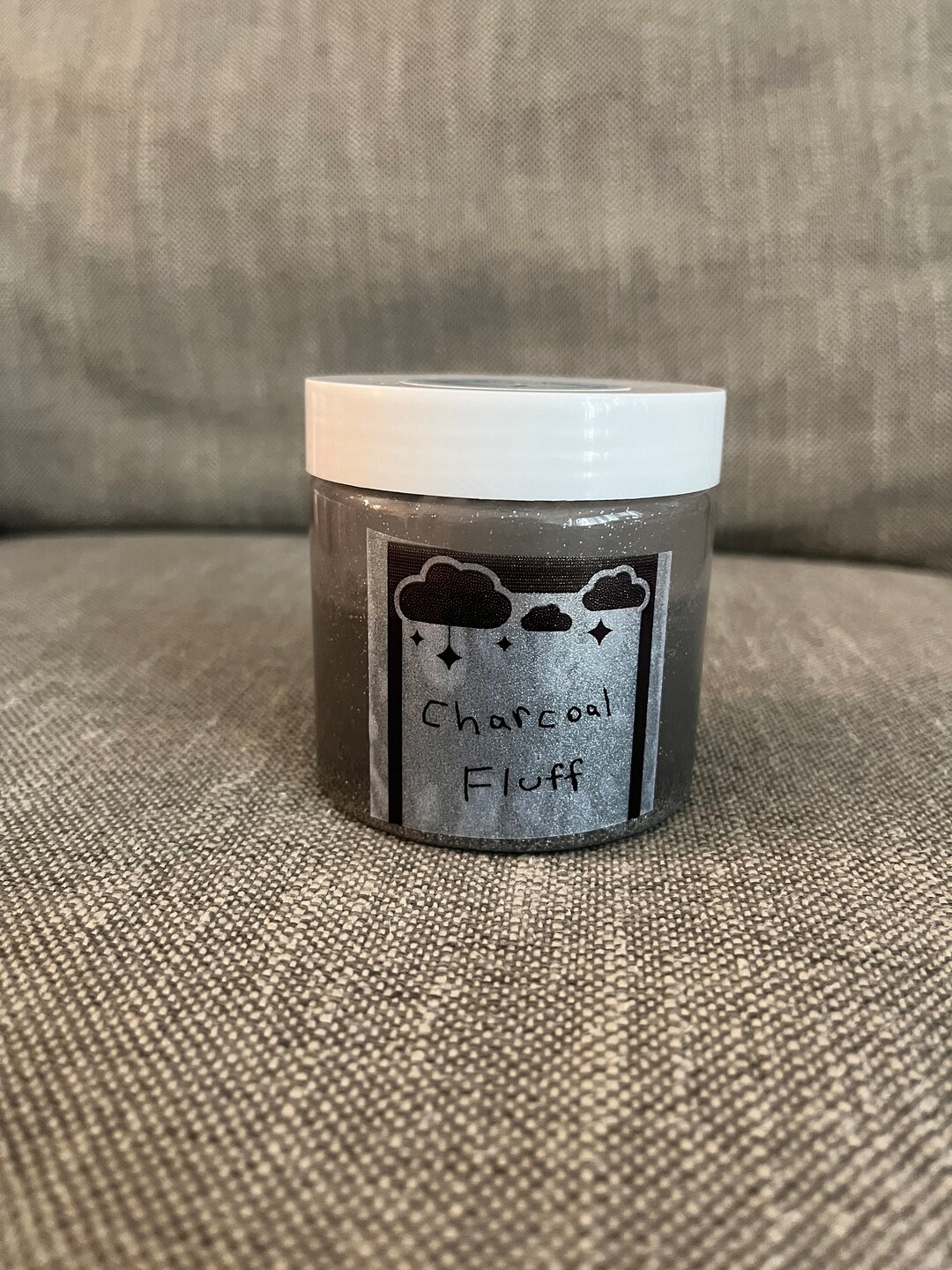 Charcoal Fluff Slime - Etsy
