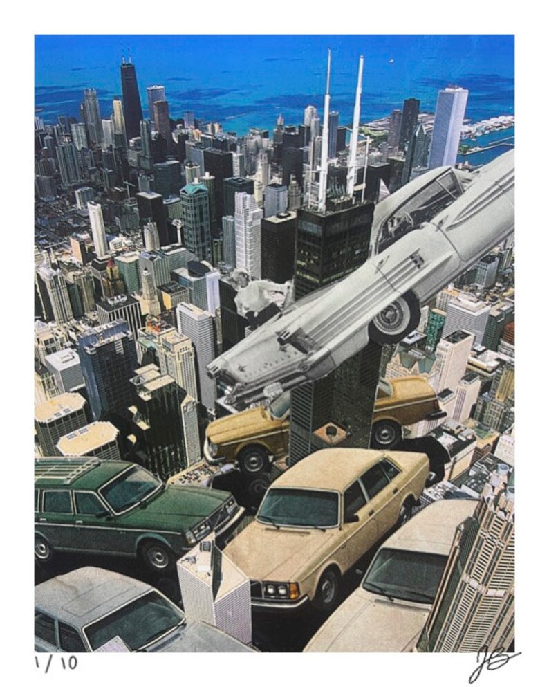 The Future of Transportation - Surrealist Collage - Print - Etsy