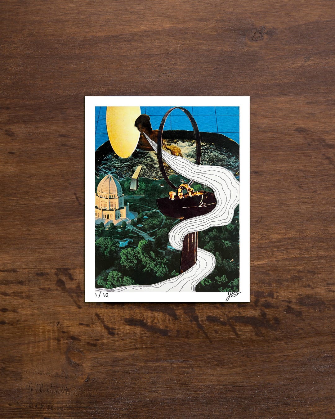 Soak It in - Surrealist Collage - Print - Etsy