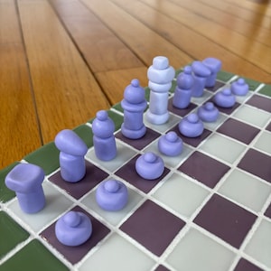 Tile Chess Set - Etsy