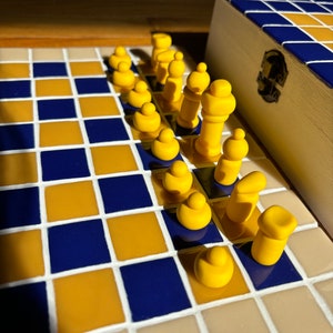 Tile Chess Set - Etsy