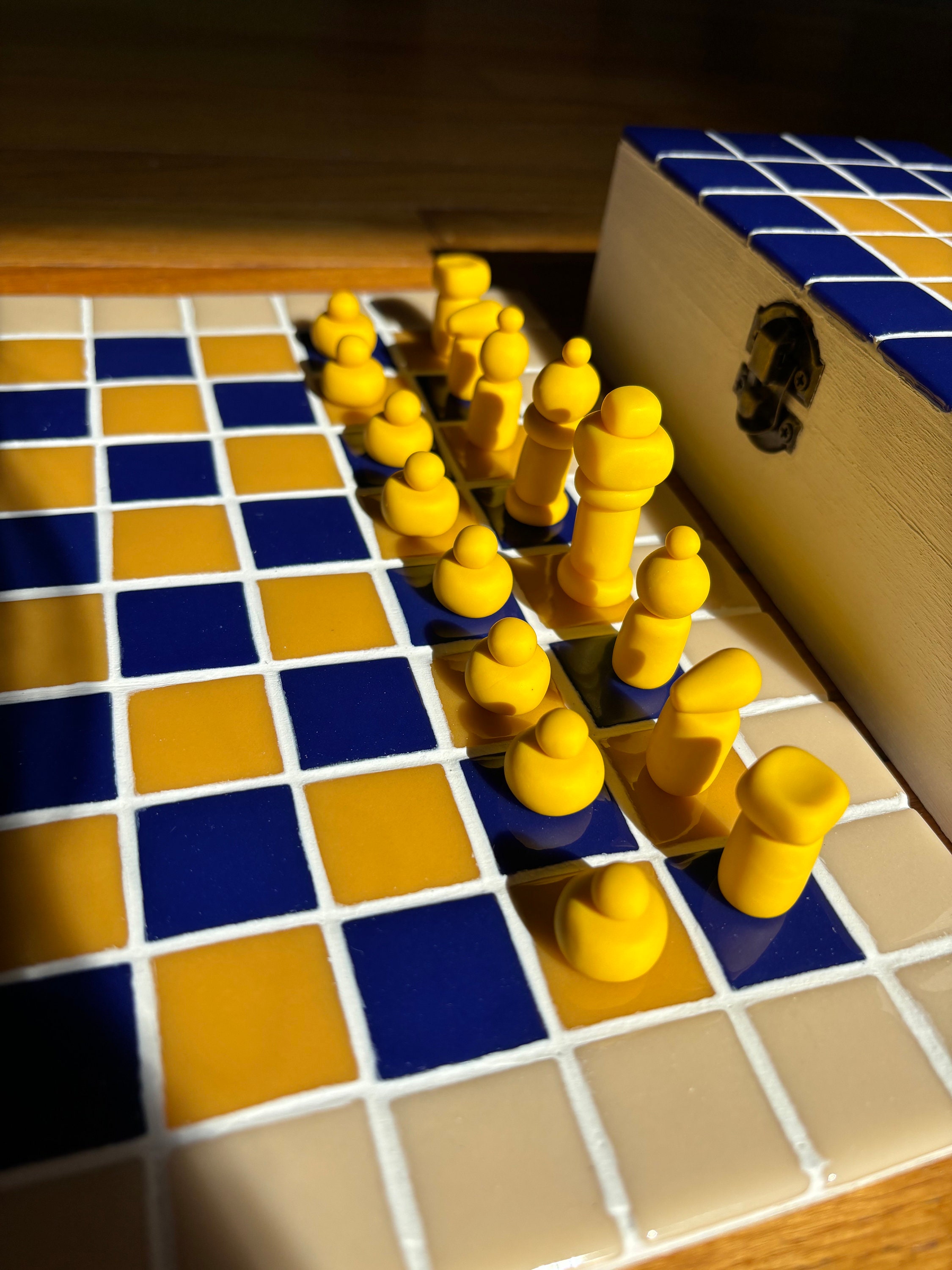 Tile Chess Set - Etsy