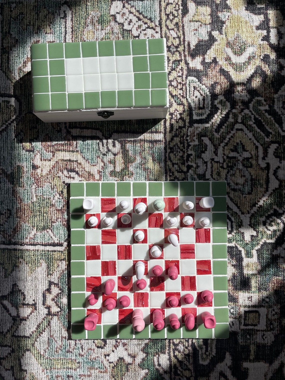 Tile Chess Set - Etsy