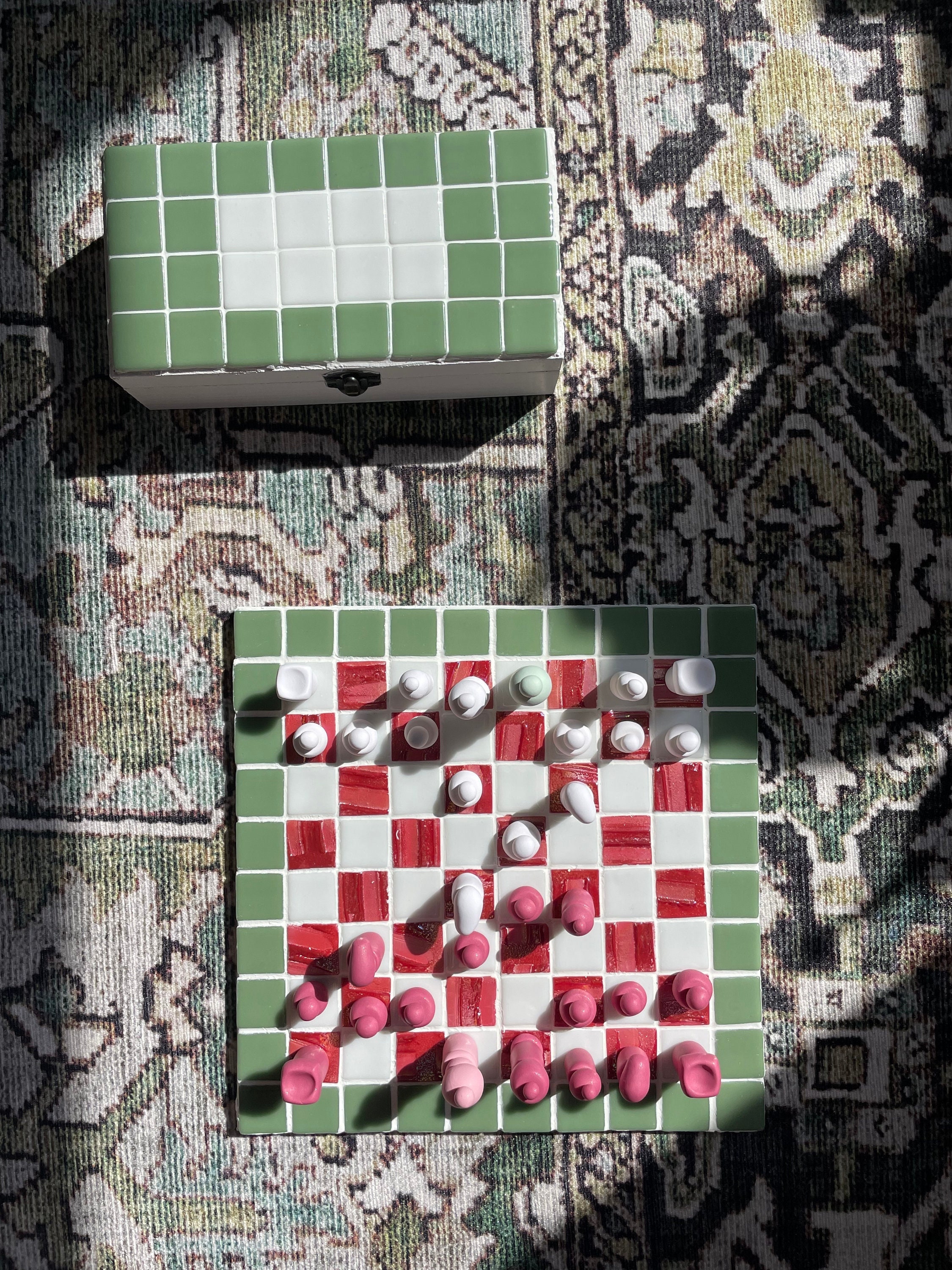 Tile Chess Set - Etsy