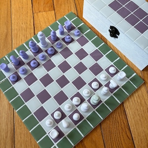 Tile Chess Set - Etsy