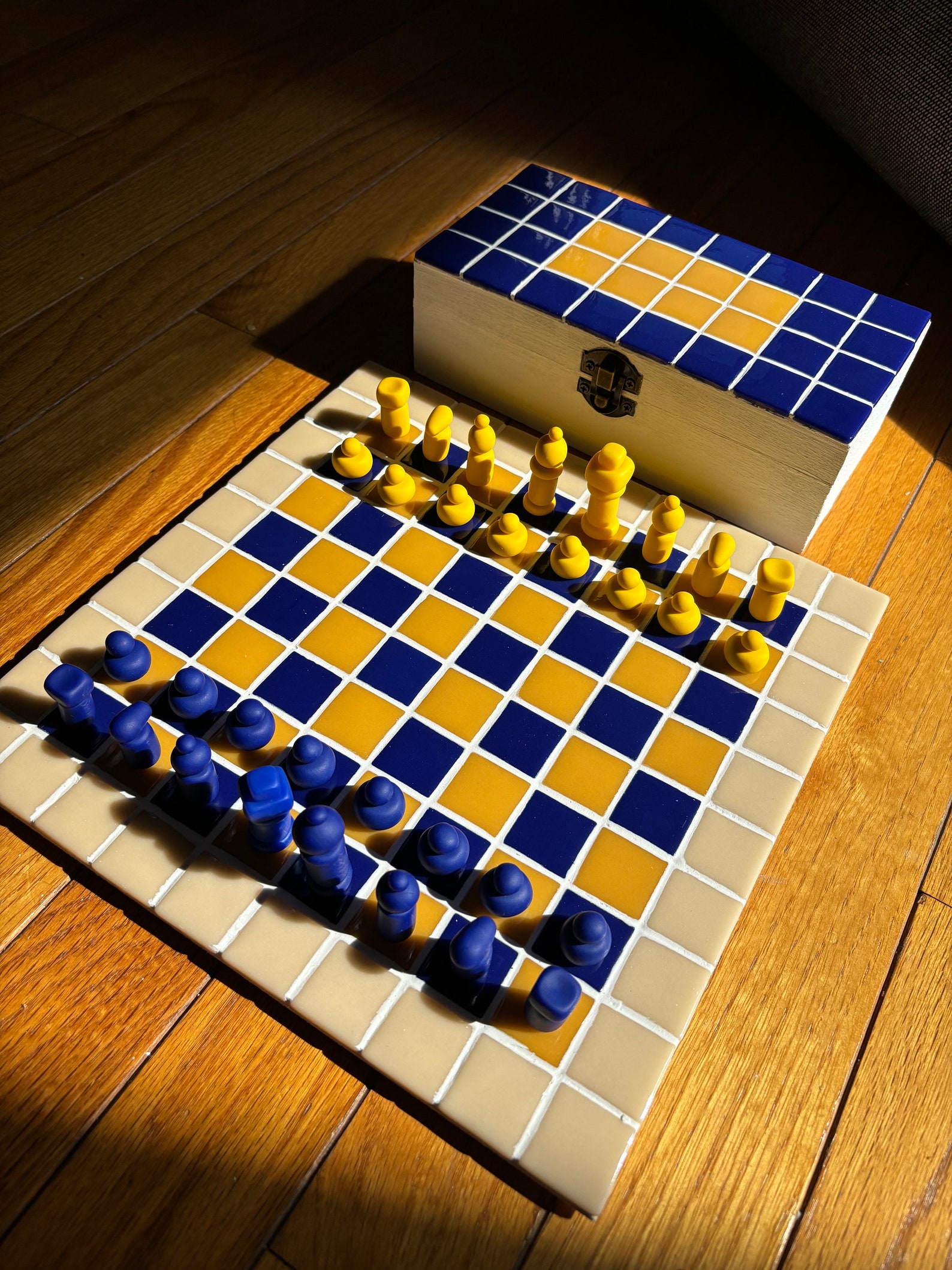 Tile Chess Set - Etsy