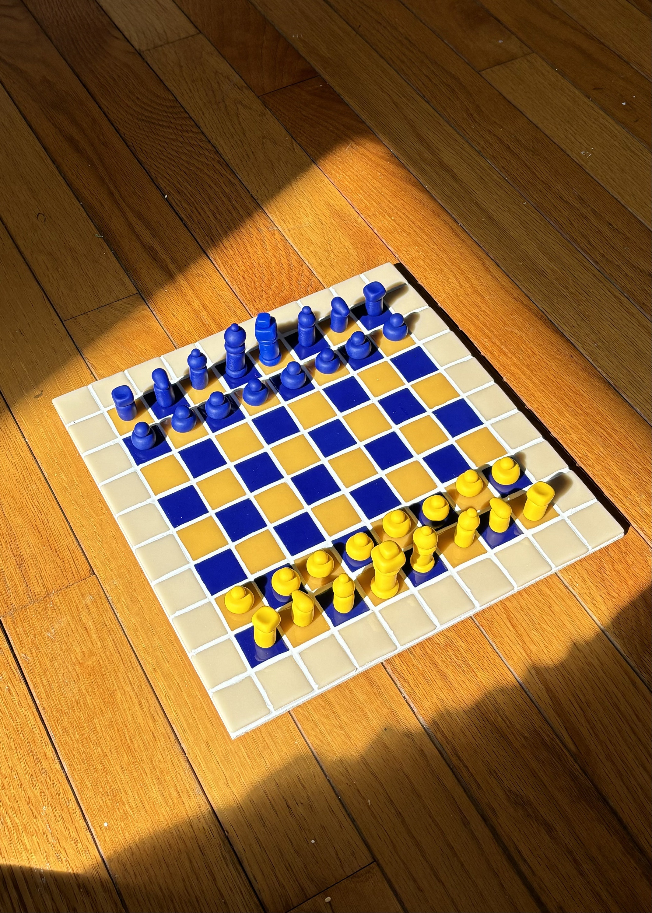 Tile Chess Set - Etsy
