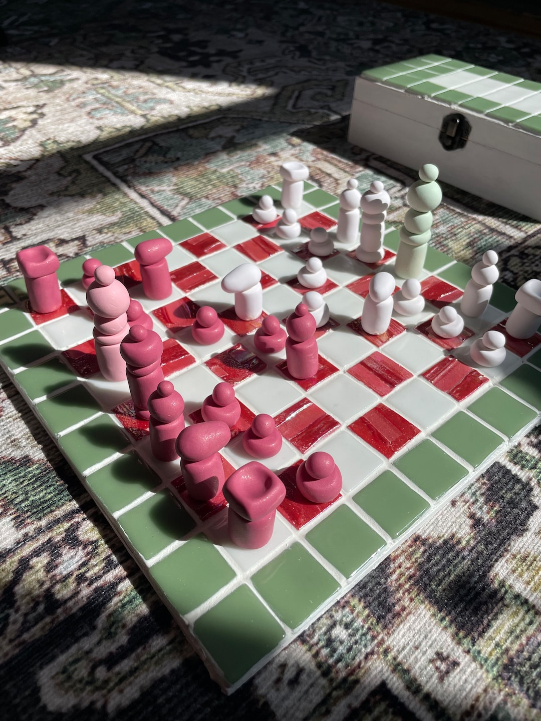 Tile Chess Set - Etsy