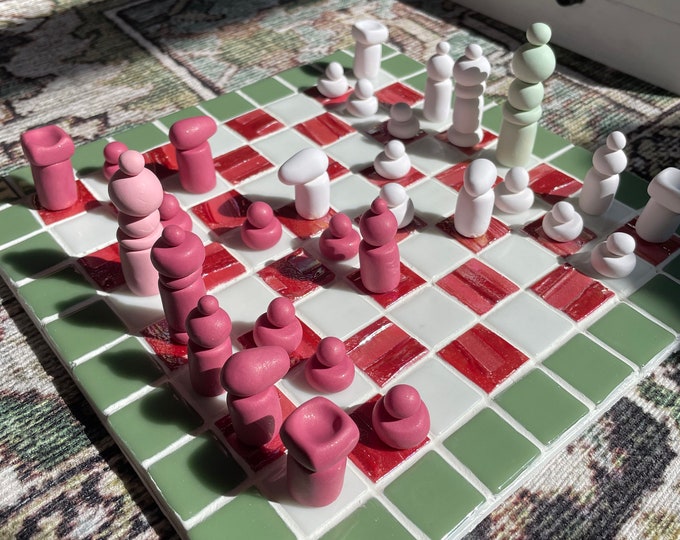 Ceramic Chess Set 01 - Etsy UK