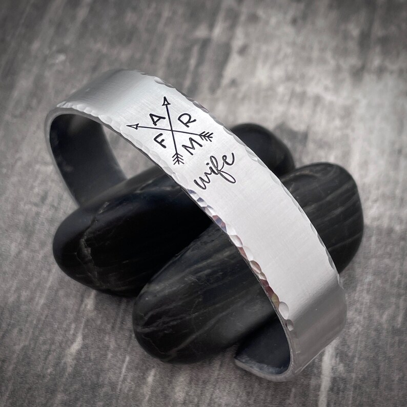 Farm Wife Cuff Wife Bracelet Farmer's Wife Cuff Farm Life Bracelet Gift ...