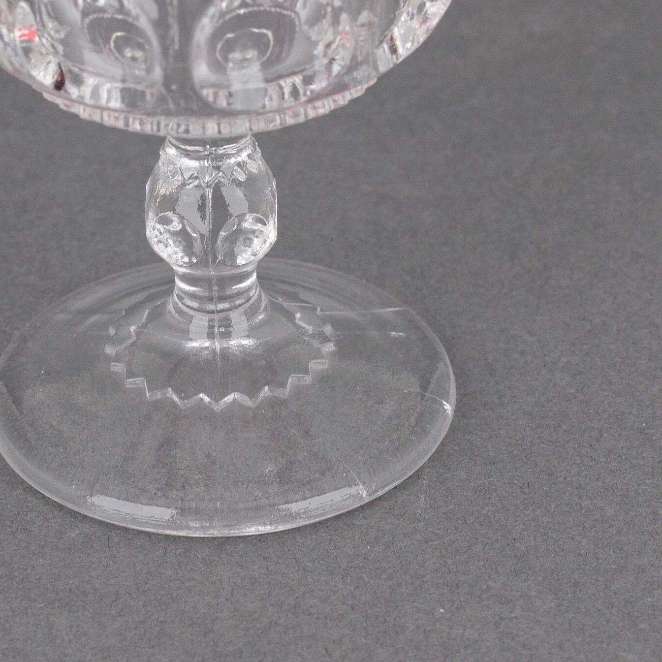 Antique Ruby Red Flash Kings Crown Souvenir Goblet From Omaha ...