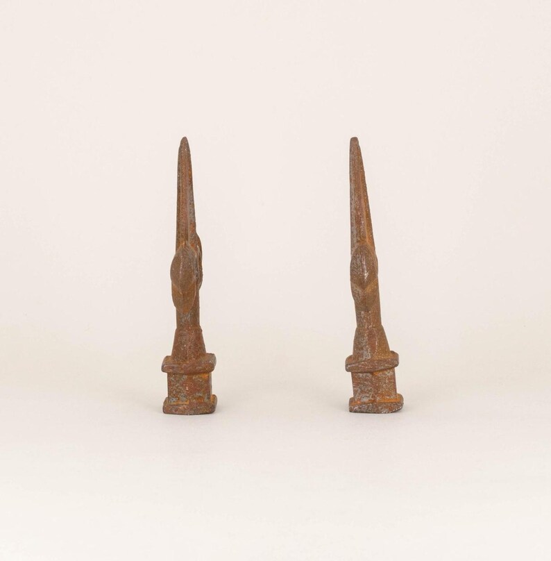 Vintage Cast Iron Fleur De Lis Finials, Decorative Fence Post Hardware ...