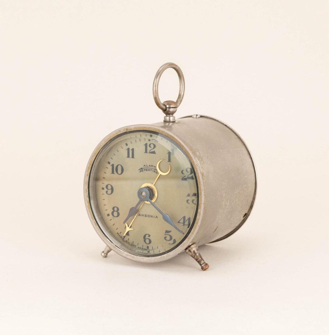Antique 1870s TOT Repeating Alarm Clock Ansonia Clock Company - Needs ...