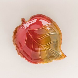 Vintage Ceramic Autumn Leaf Nut Candy Dish, Thanksgiving Fall Home ...