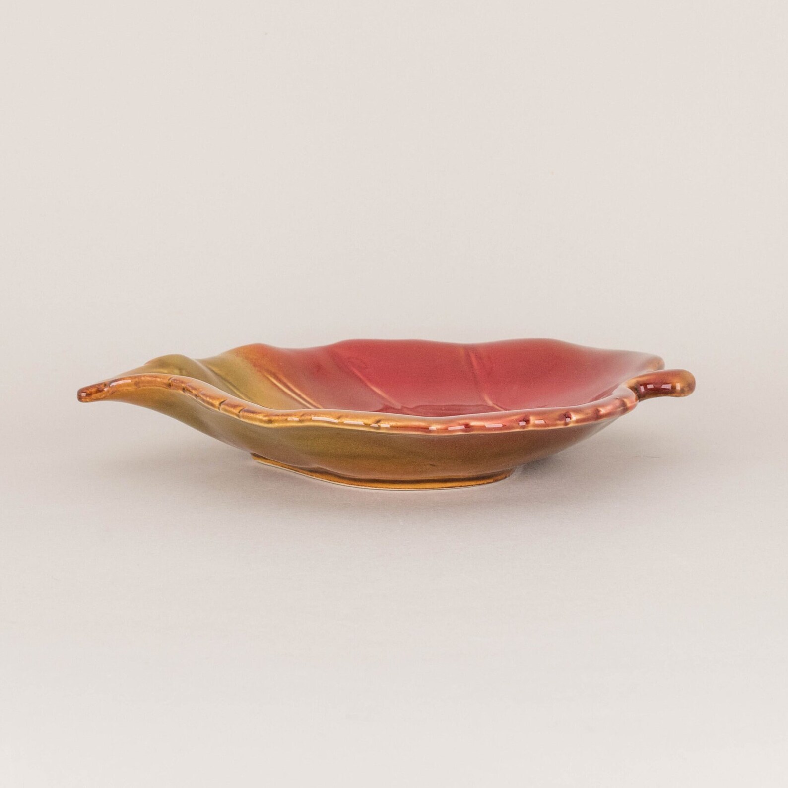 Vintage Ceramic Autumn Leaf Nut Candy Dish, Thanksgiving Fall Home ...