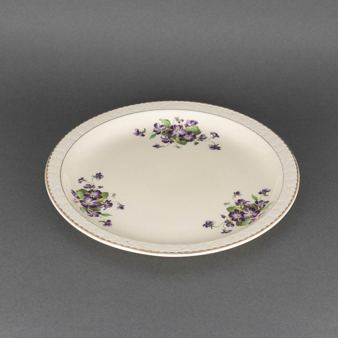 Vintage English Violets Dinner Plate – Barker Bros Royal Tudor Ware ...