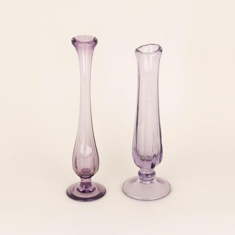 Swung Glass Vase Purple - Etsy