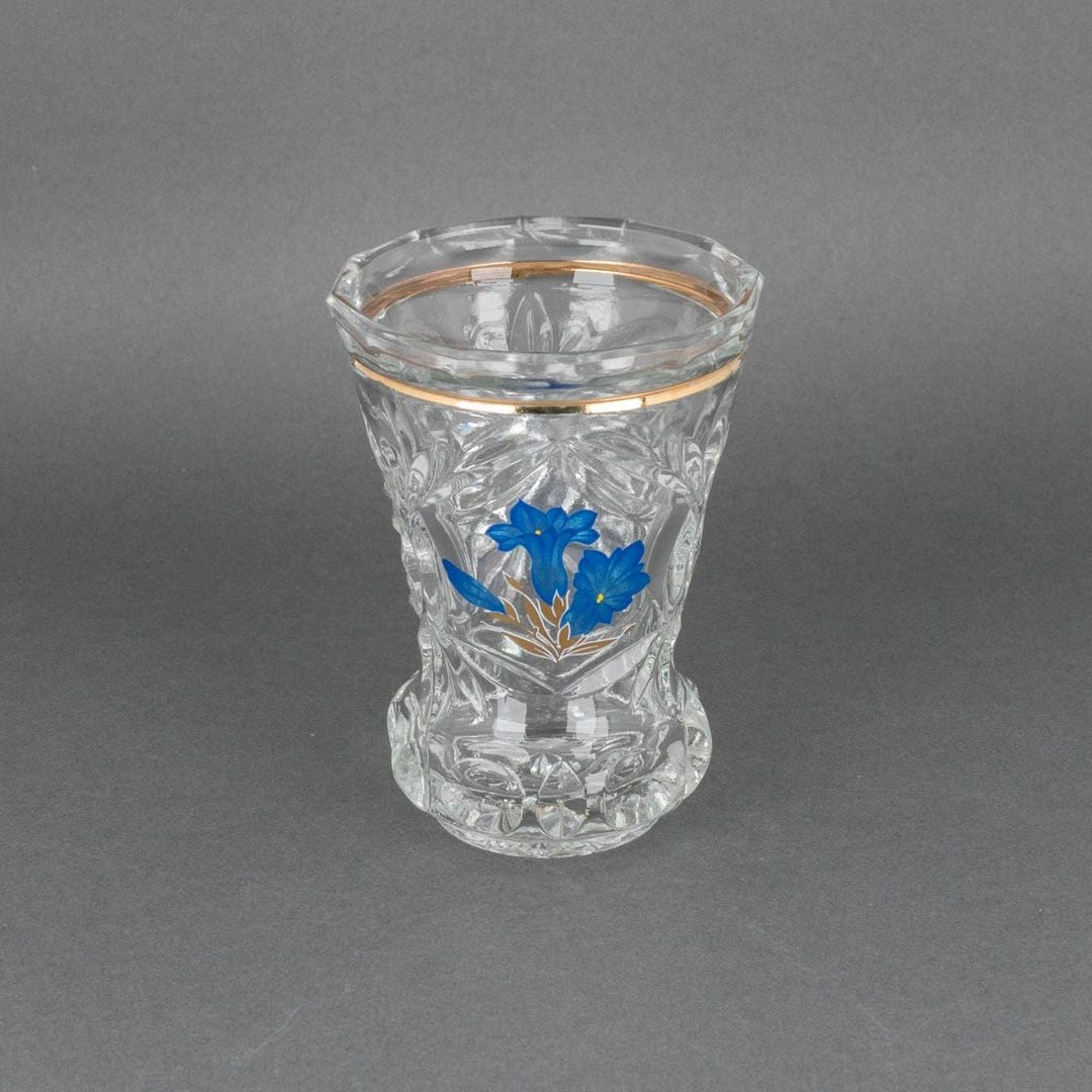 Antique Bohemian Glass Ranftbecher Ranft Beaker With Enamel Flowers ...