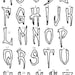 Pre-made Ready to Use Alphabet Flash Tattoo Stencils Set of 4 - Etsy