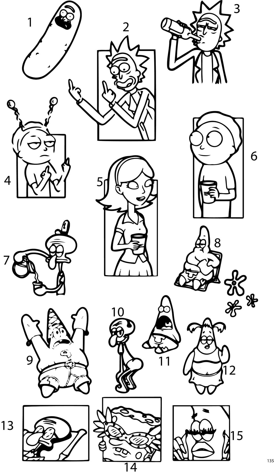 Cartoon Character Flash Tattoo Stencils: Family Guy, Simpsons ...