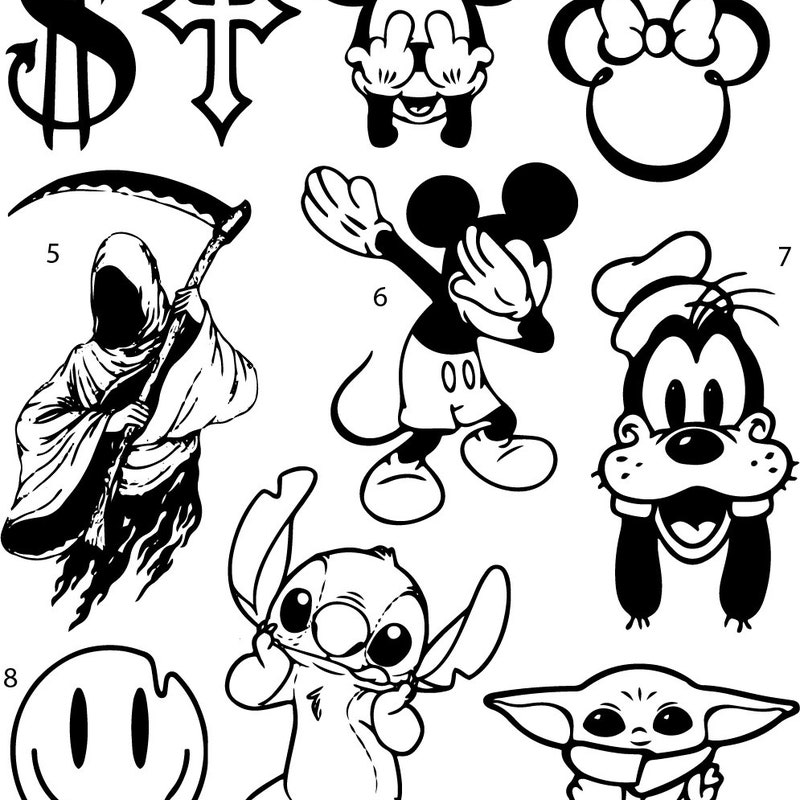 Goofy Outline - Etsy