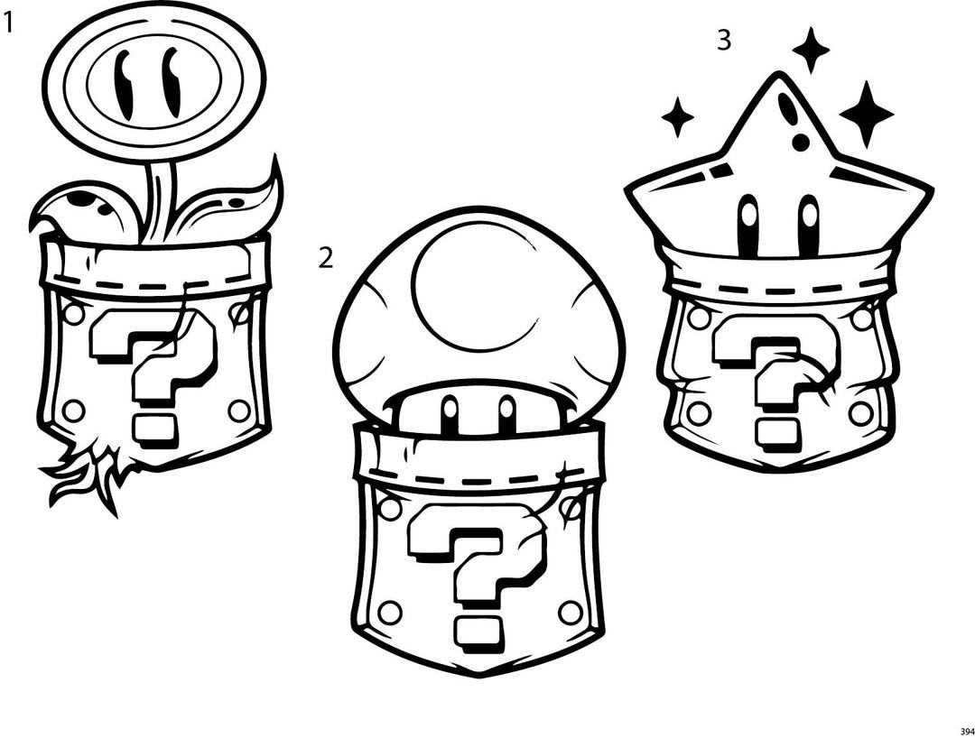 Pre-made Ready to Use Cartoon Flash Tattoo Stencils Set of 4 - Etsy