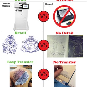 Pre-made Ready to Use Skeleton Lips Sunflower Rose Star Flash Tattoo ...