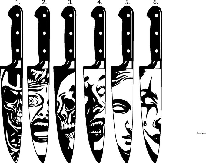 Stencils Horror Tattoo Designs, Ready-to-use, Easy-to-apply, Creepy ...