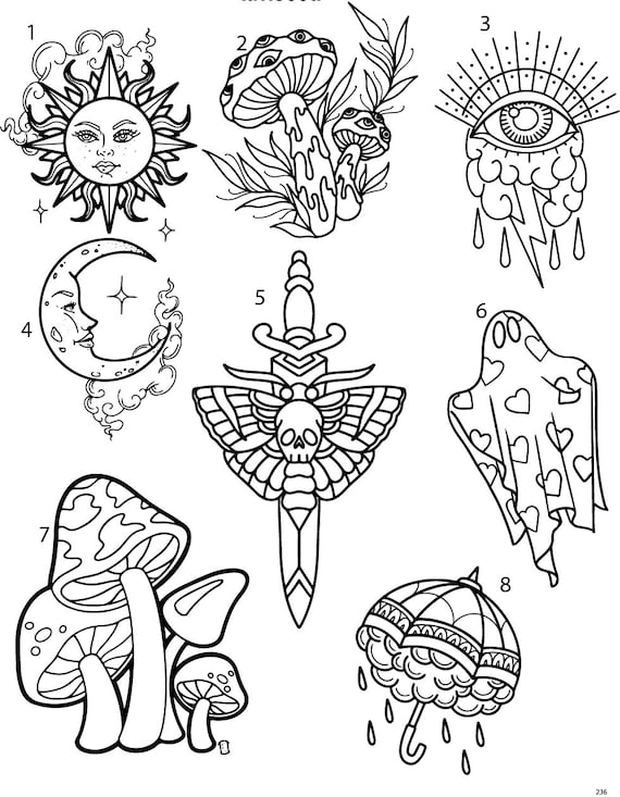 Spider Web Tattoo Stencil