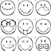 Pre-cut Ready to Use Smiley Face Tattoo Stencil Design Set of - Etsy