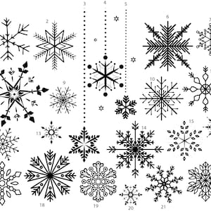 Pre-made Ready to Use Christmas Holiday Snowflake Face Flash Tattoo ...