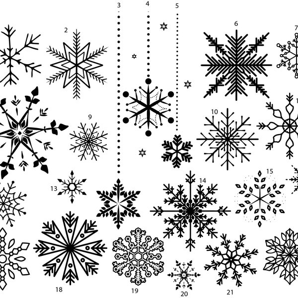 Snowflake Tattoo - Etsy