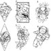Pre-made Ready to Use Outer Space Astronaut Psychedelic Flash Tattoo ...